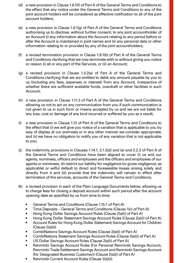 overdraft termination notice